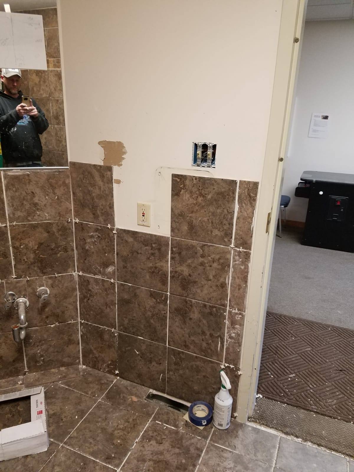 Men's common restroom remodel - Brook Pointe Resort